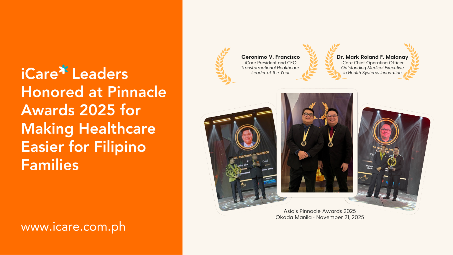 iCare Leaders Honored at Pinnacle Awards 2025 for Making Healthcare ...